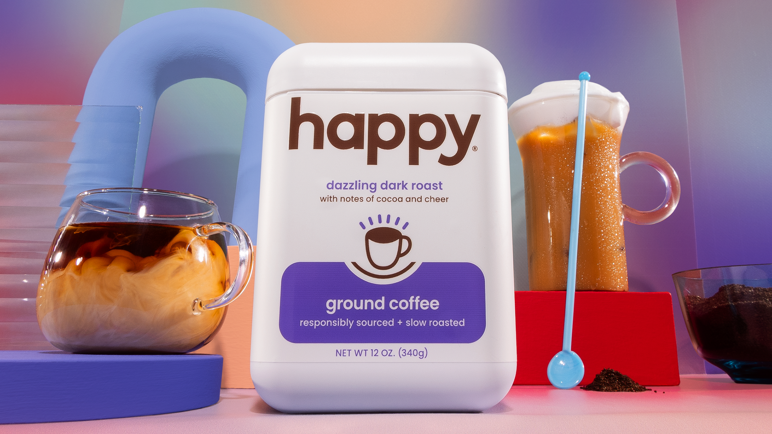 dark roast - ground, whole bean, instant and coffee pods – Happy Products